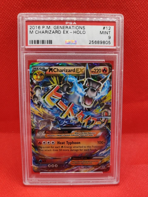 MEGA CHARIZARD EX Pokemon Card - Generations - Holo - PSA 9 Mint - 12/ ...