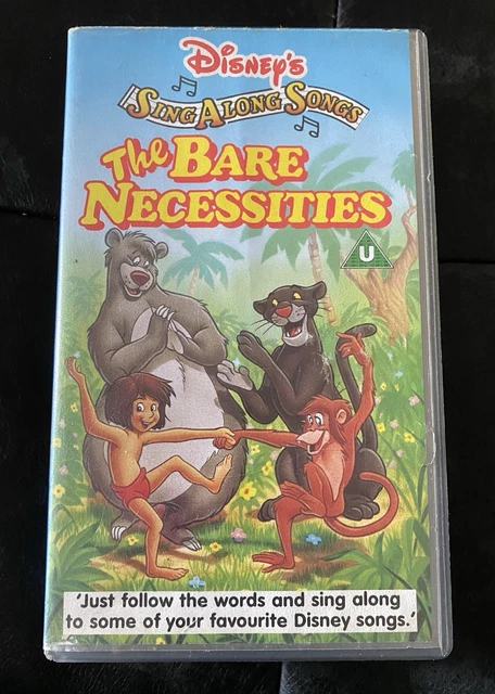 SING ALONG SONGS The Bare Necessities Walt Disney VHS Video Tape £1.75 - PicClick UK