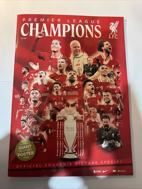 LIVERPOOL FC PREMIER League Champions 2024/25 - Official Special Souvenir £7.22 - PicClick UK