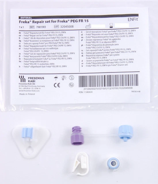 FREKA REPAIR KIT PEG CH 15 ENFit for Feeding Tube Repair Set PZN ...