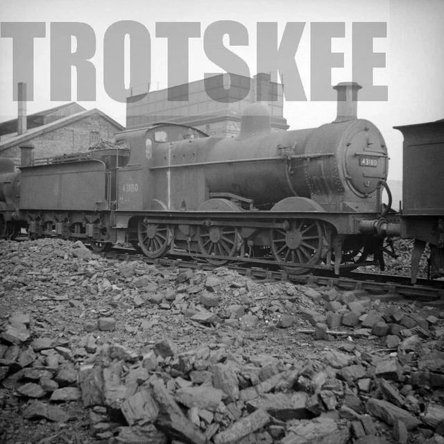 LARGER NEGATIVE BR British Railways Steam Loco 43180 Class 3F Canklow ...