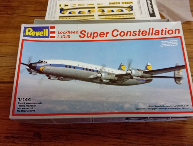 REVELL 1/144 SCALE Lufthansa Lockheed L-1049 Super Constellation £11.12 ...