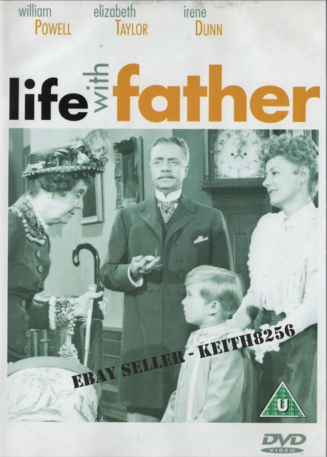 LIFE WITH FATHER (DVD) [1947] Elizabeth Taylor, Irene Dunn (REGION FREE ...