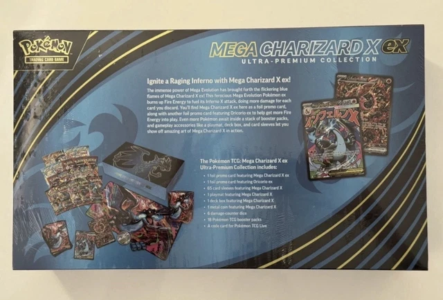 POKEMON TCG MEGA Charizard x EX Ultra-Premium Collection Sealed Box X 2 ...
