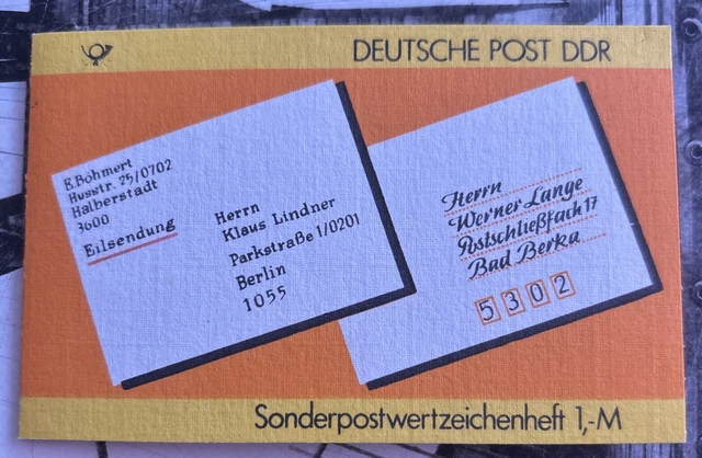 DDR SONDERPOSTWERTZEICHEN HEFT mit 10x MiNr 3156 Postfrisch EUR 1,00 ...