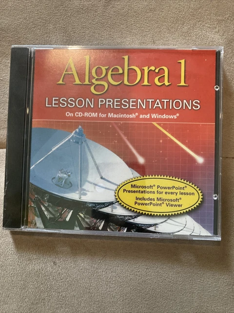LEÇON PRESENTATIONS ALGÈBRE 1 CD-ROM Macintosh & Windows neuf scellé ...