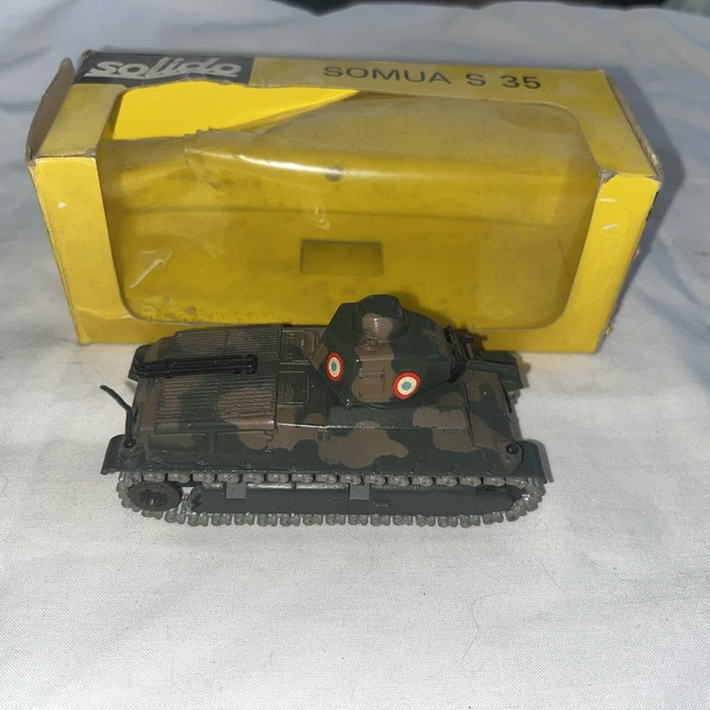 SOLIDO FRANCE SOMUA S 35 Char Tank Ancien Collection Militaire Ww2 ...