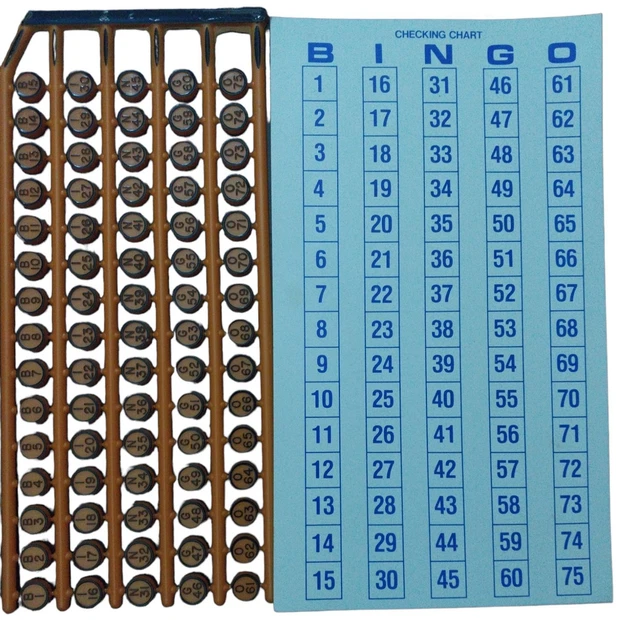 NEW WHITMAN 1980'S Bingo Call Numbers Score Sheet Game Pieces Full Set ...