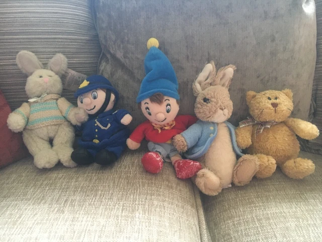 FIVE POPULAR SOFT Toys Noddy Peter Rabbit Russ Gund £10.00 - PicClick UK