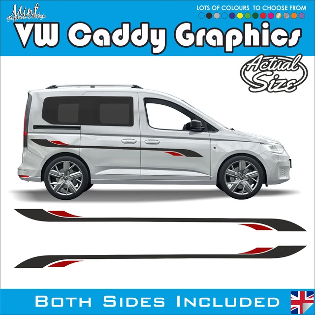 VW CADDY SIDE Stripes SPORT LINE Decals Stickers Van Graphics FREE P&P ...