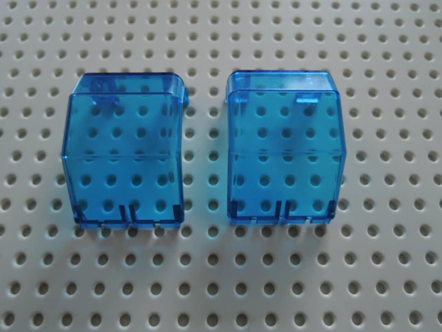 LEGO 2 X Cockpit Helicopter 2483 Clear Dark Blue 4x4x4 6330 6982 6895 £ ...