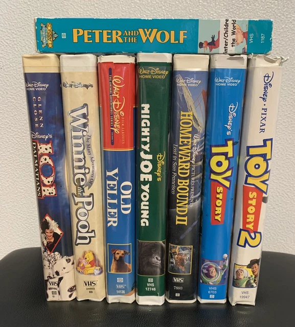 WALT DISNEY CLASSIC Vhs Lot- 101 Dalmatians, Old Yeller, Toys Story ...