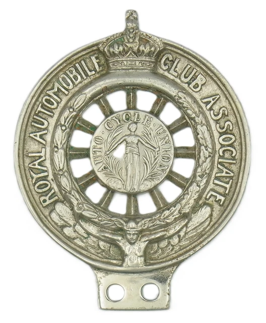 VINTAGE 1910'S AUTO Cycle Union/Royal Automobile Club Associate Car ...
