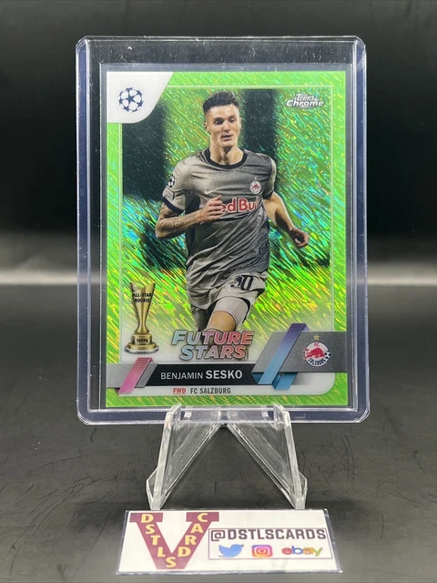 2023 TOPPS CHROME - BENJAMIN SESKO FUTURE STARS NEON GREEN SHIMMER /399 ...