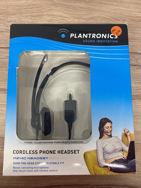 PLANTRONICS CORDLESS PHONE Headset M214C - Lot#PL04 £17.00 - PicClick UK