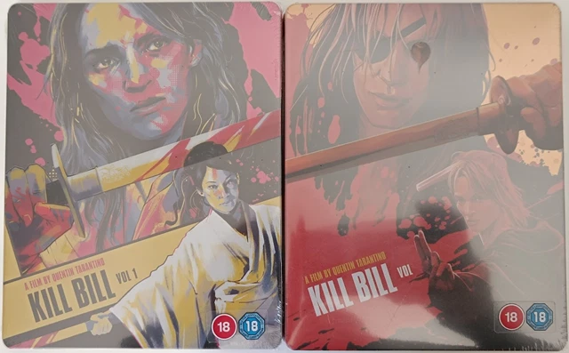 KILL BILL VOL. 1+vol.2 4K+BD (UK Edition) Steelbook Blu-Ray NEW ...