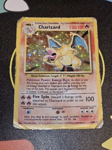 POKÉMON TCG CHARIZARD Base Set 4/102 Holo Unlimited Holo Rare Wotc EUR ...