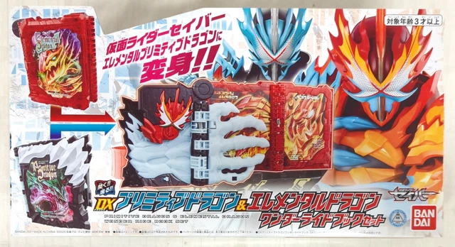 KAMEN RIDER SABER DX Primitive & Elemental Dragon Book Set Bandai Japan ...