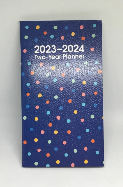2023-2024 MONTHLY POCKET PLANNER Polka Dot Two-Year Calendar 3.3”X6” $0 ...