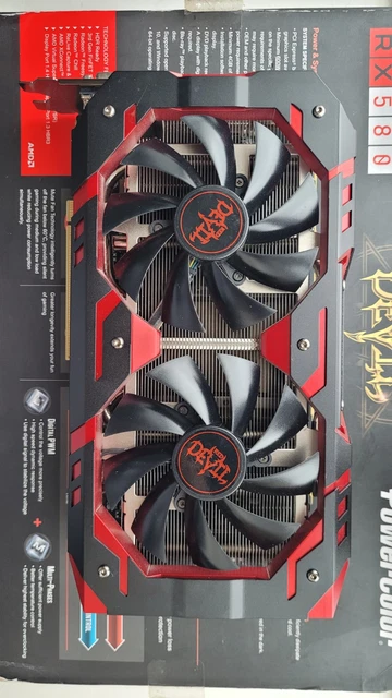 POWERCOLOR RED DEVIL RX580 8GB GDDR5 AMD Radeon Graphic Card £83.92 ...