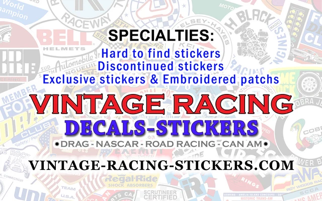 BOSCH GERMANY SPARK Plugs Vintage Original Decal- Sticker - Drag Racing ...