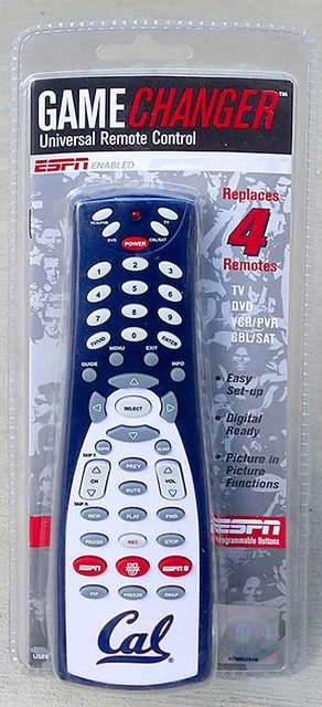 GAME CHANGER UNIVERSAL Remote Control Cal University of California ...