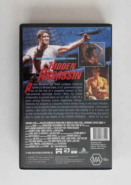 HIDDEN ASSASSIN [VHS] Hollywood Video Big Box Ex-Rental Tape Dolph ...