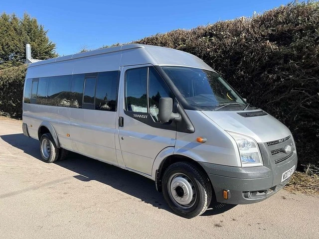 2007 FORD TRANSIT T460 2.4 XLWB MINIBUS 17 SEATS - SILVER Minibus ...