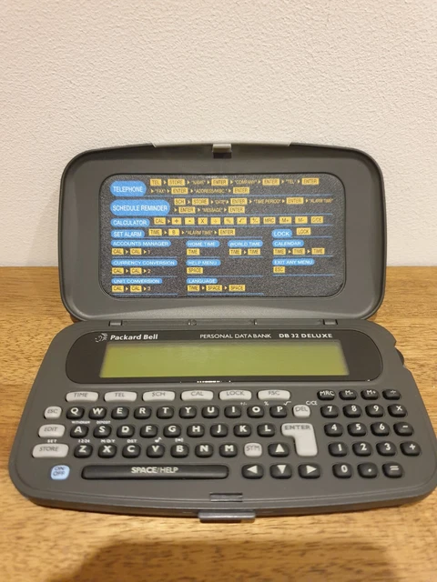 PACKARD BELL DB32 Deluxe Digital Personal Data Bank New Batteries ...