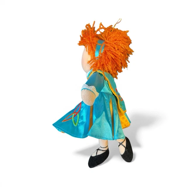 KELLY ANNE RAG Doll - Irish Girl Soft Plush Red Hair Blue Dress ...