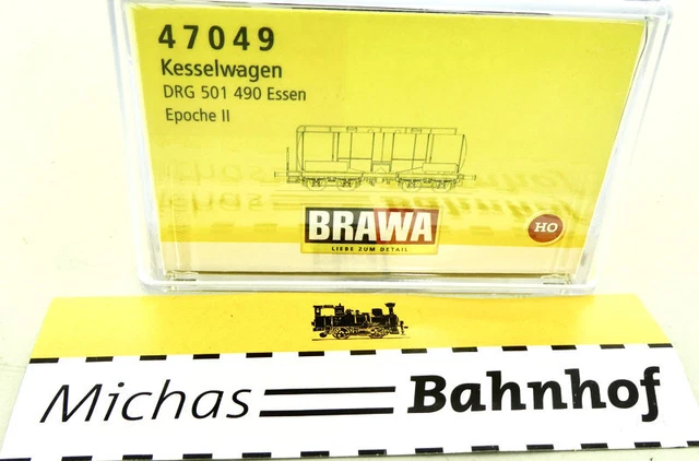 BRAWA 47049 VAGONE Cisterna DRG 501 490 Essen Ep2 H0 1:87 Conf. Orig ...