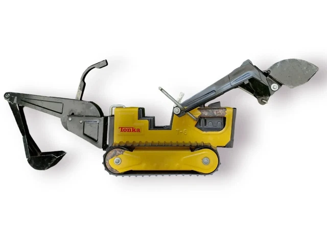 TONKA TRUCK TRENCHER Backhoe Digger Excavator Tractor Front Loader £25. ...
