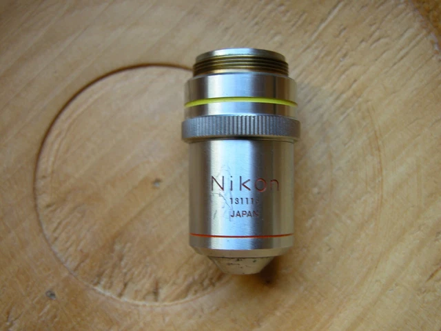 NIKON PHASE CONTRAST Ph1 x10 DL Microscope Objective Lens, GWO, Needs a ...