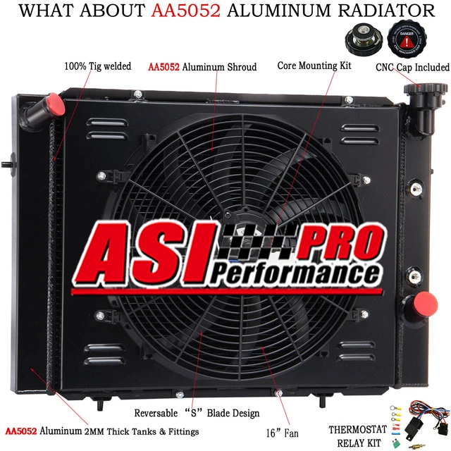 3ROW RADIATOR+SHROUD FAN+RELAY For Holden Commodore VB /VC VH/ VK V6 ...