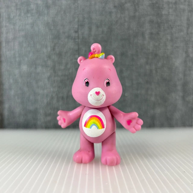 FIGURINE ARTICULÉE CARE Bears Cheer Bears rose arc-en-ciel 2,5 pouces ...