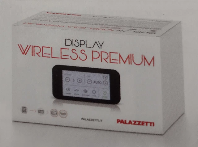 PALAZZETTI PANNELLO COMANDI Touch Ble Grafico Técnica Versión Pantalla ...