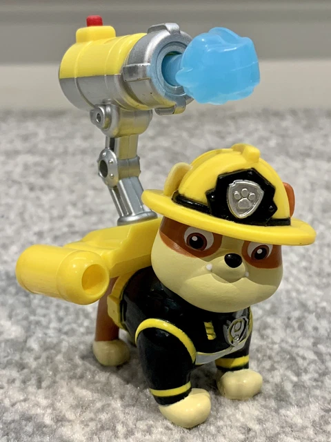 PAW PATROL RUBBLE Ultimate Rescue Fire Pup Figure Water Cannon ...