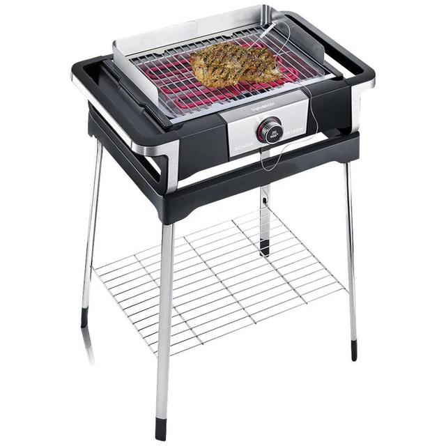 SEVERIN 8118 ÉLECTRIQUE Barbecue 2 zones de cuisson noir, argent EUR ...