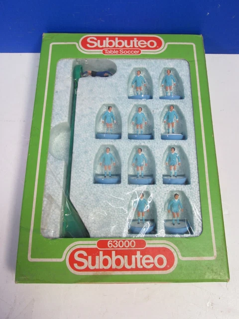 VINTAGE SUBBUTEO 449 SINGAPORE MANCHESTER CITY FOOTBALL TEAM boxed SET 63000 LW £50.93 - PicClick UK