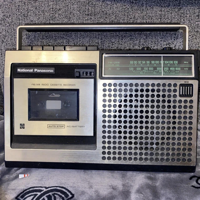 NATIONAL PANASONIC RETRO Boombox Radio RQ-551LJS Cassette Player ...