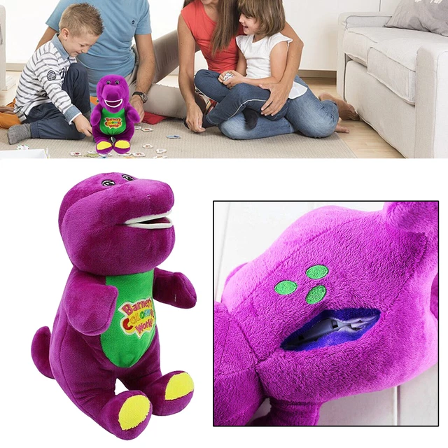 BARNEY THE DINOSAUR Sing I LOVE YOU Song Purple Soft Plush Doll Toy 12 ...