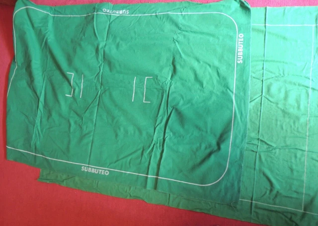 VINTAGE SUBBUTEO RUGBY Pitch and a Subbuteo Cricket pitch £8.52 ...