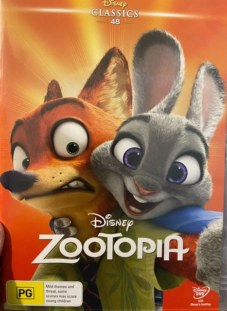 ZOOTOPIA REGION 4 DVD (2016 Walt Disney animated kids / family comedy ...