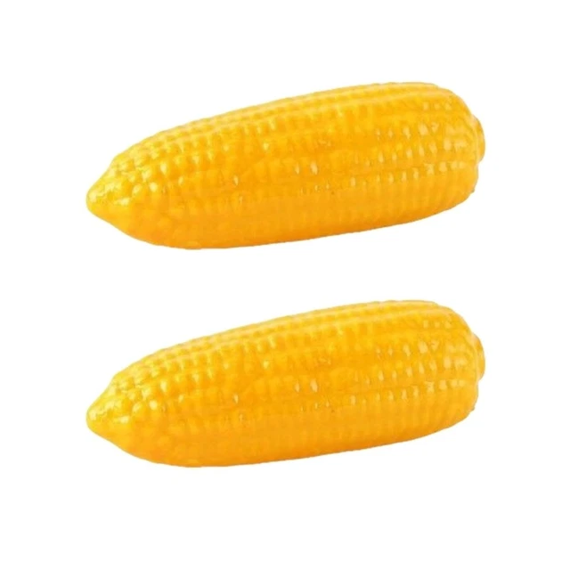 2PCS REALISTIC ARTIFICIAL Corn Cobs Simulation Cobs for Display Home ...