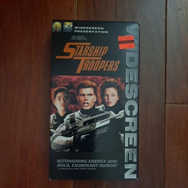 VINTAGE 1998 TRI Star Movie VHS Video STARSHIP TROOPERS Widescreen Cult ...