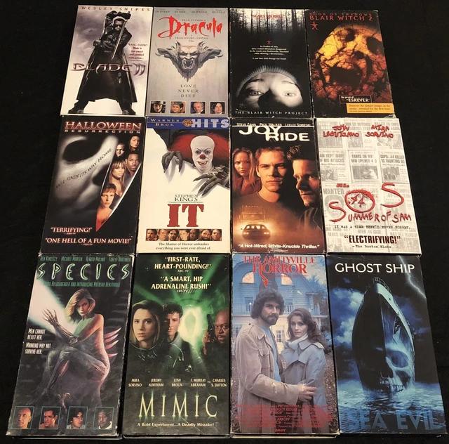 HORROR X12 LOT VHS Halloween Ghost Ship Blade Blair Witch IT Mimic ...