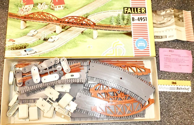 FALLER B-4951 EISENBAHNBRÜCKE Brücke Bausatz AMS ungebaut H0 OVP 1:87 H0 HT0 #2 EUR 43,99 ...