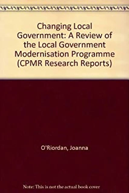 CHANGING LOCAL GOVERNMENT: A Review Of The Local Government EUR 4,35 ...