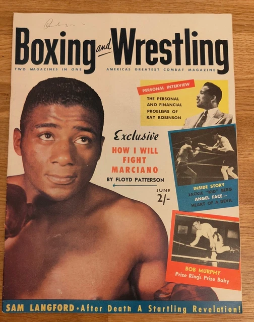MAGAZINE - BOXING And Wrestling June Vol #4 No #8 Floyd Patterson Ray ...