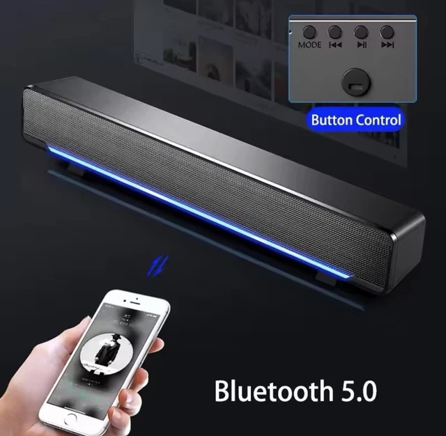 BLUETOOTH SOUNDBAR SPEAKER Subwoofer TV Stereo Portable Surround Sound ...